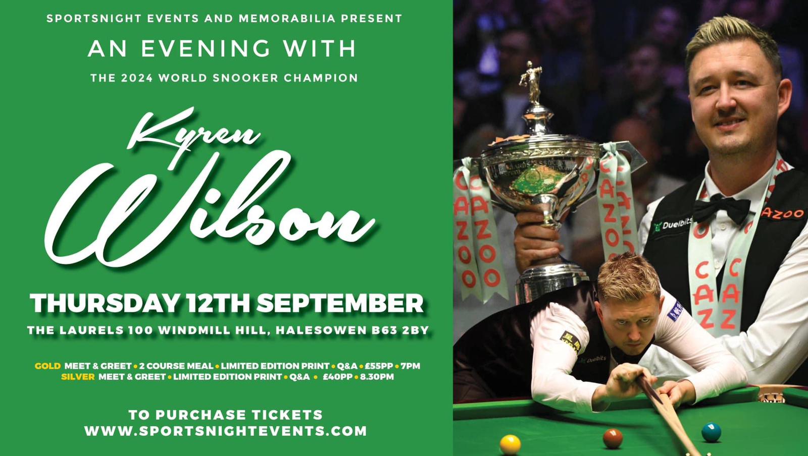 A word from Kyren Wilson... – Sportsnight Events & Memorabilia